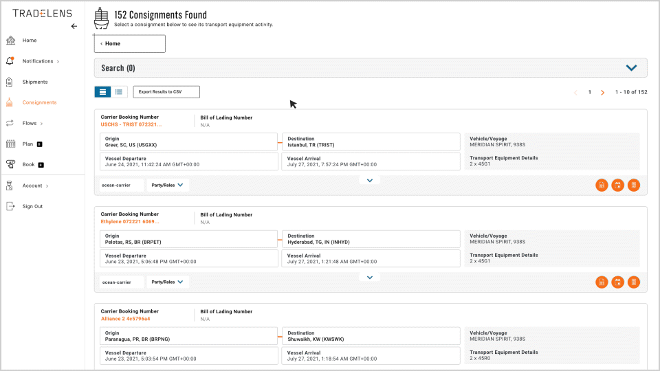 How to download documents through the UI – TradeLens